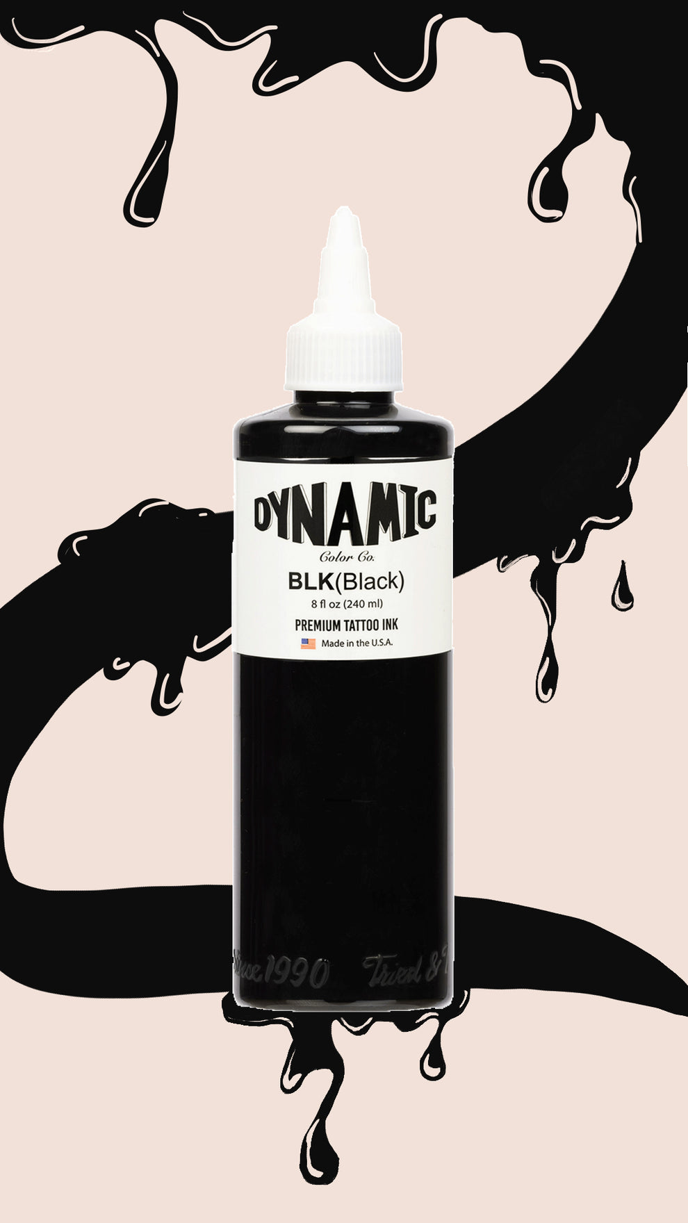 Dynamic Black 8oz Vegan Tattoo Ink for Sale | Dynamic Color